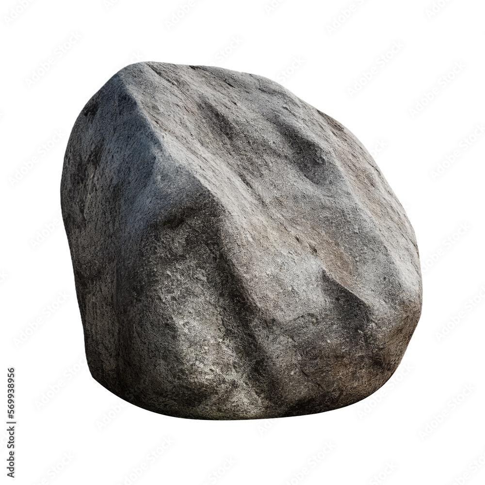 stone isolated on transparent background cutout Stock Illustration ...