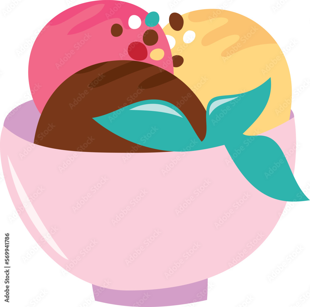 Cartoon Ice Cream Stock Vector | Adobe Stock