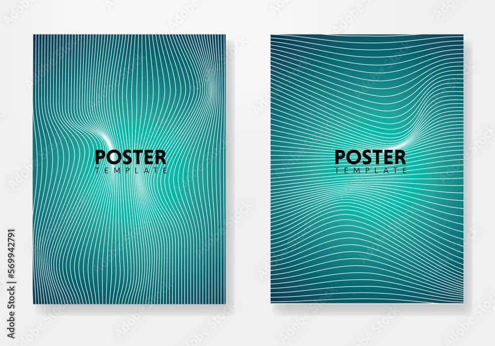 Set of Editable poster template. Can be used for poster, brochure ...