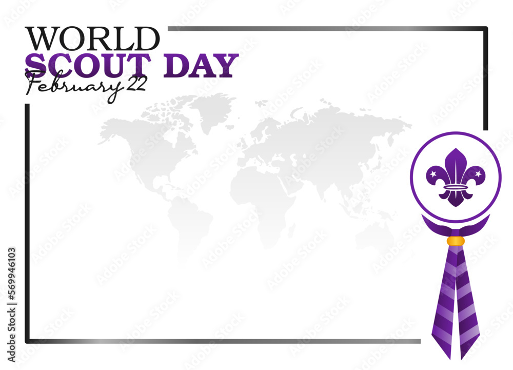 vector graphic of world scout day good for world scout day celebration ...