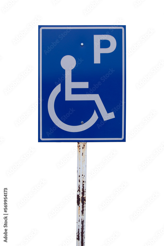 Wheelchair sign for disabled people isolated on white background. Stock ...