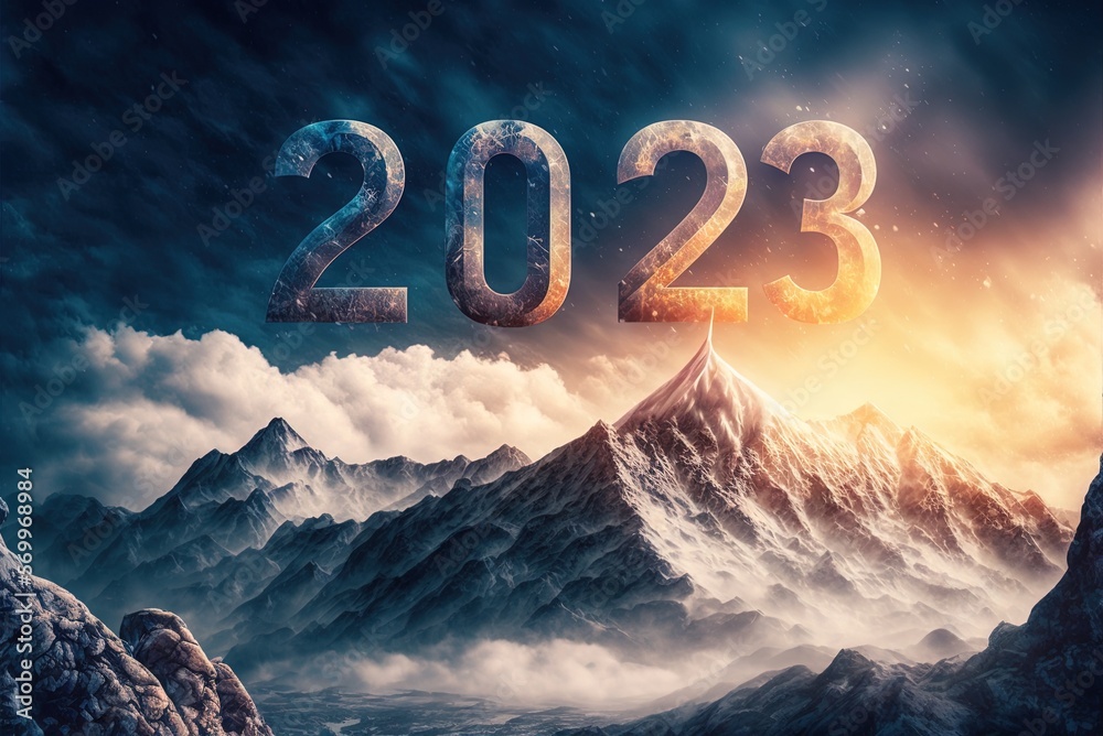 the idea of 2023's new year is quickly coming, and the numbers are ...