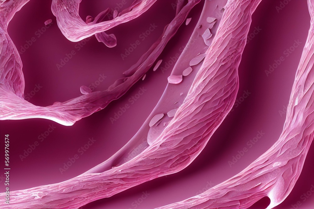 Histology image of smooth muscle tissue. Generative AI Stock ...