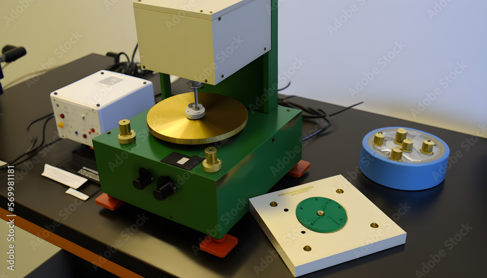 Friction measurement equipment: A photo of a setup used to quantify ...