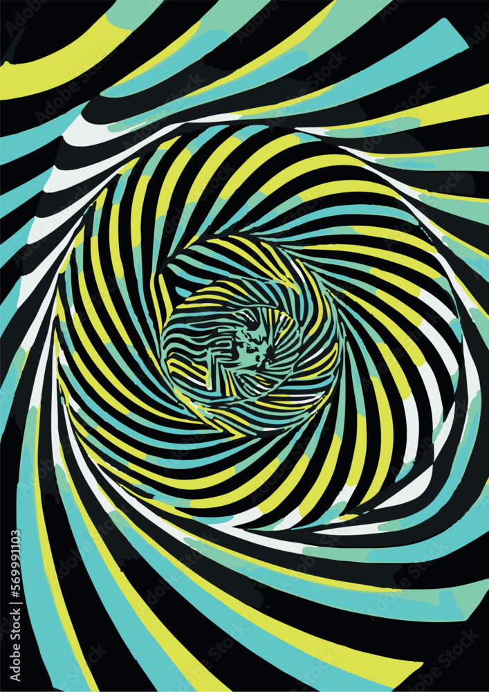 Set of backgrounds for text psychedelic illusions. Set of optical ...