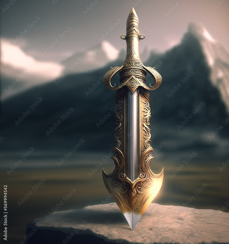 Dragon slayers knights sword, sword of deadly metal to kill a dragon ...