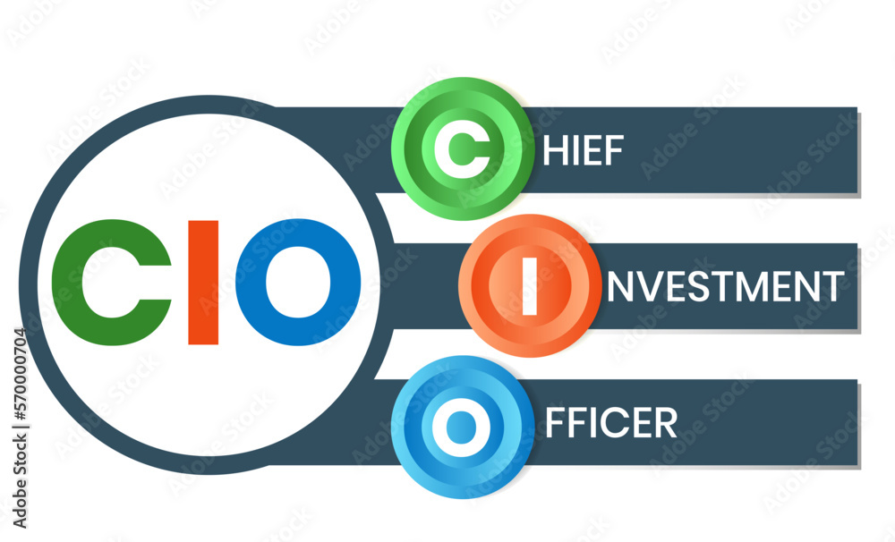 CIO Chief Investment Officer acronym. business concept background ...