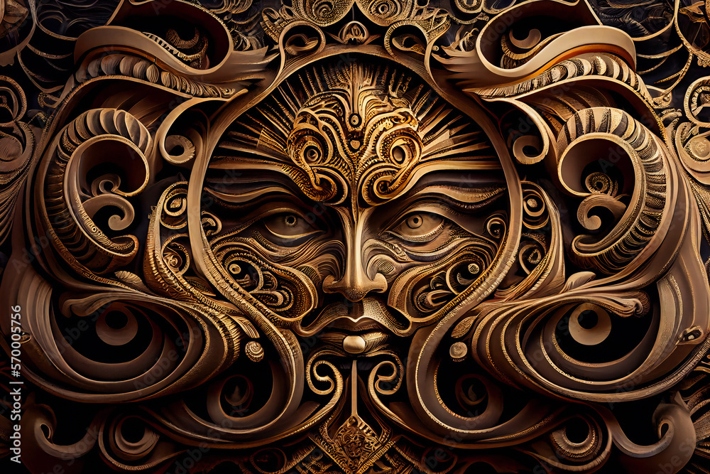 A Surreal Wall of Human Face Morphed in a Weird Way. Human Faces ...