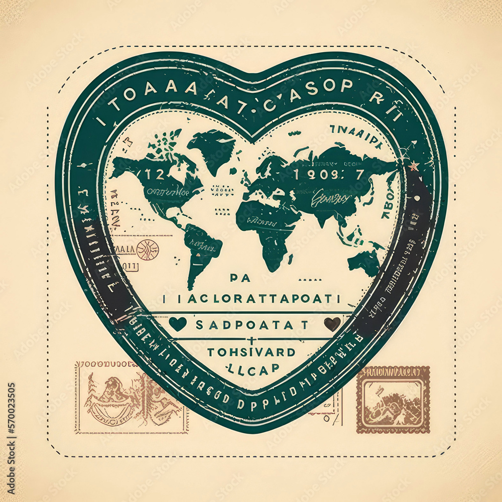 vintage label cards of the world, pasaport stamps track the many ...