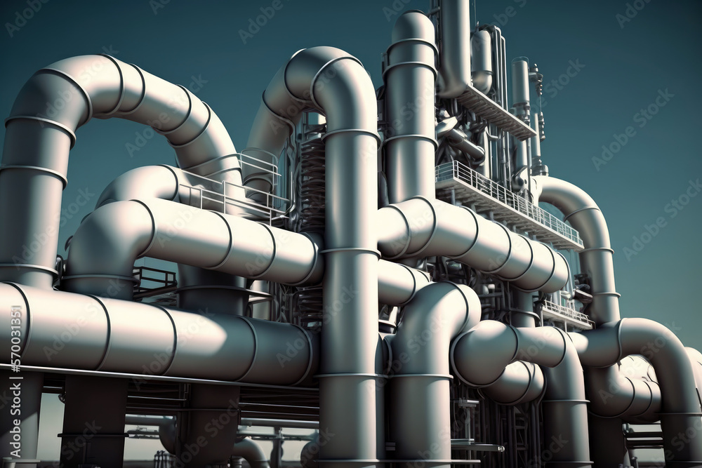 Industry pipeline transport petrochemical, gas and oil processing ...