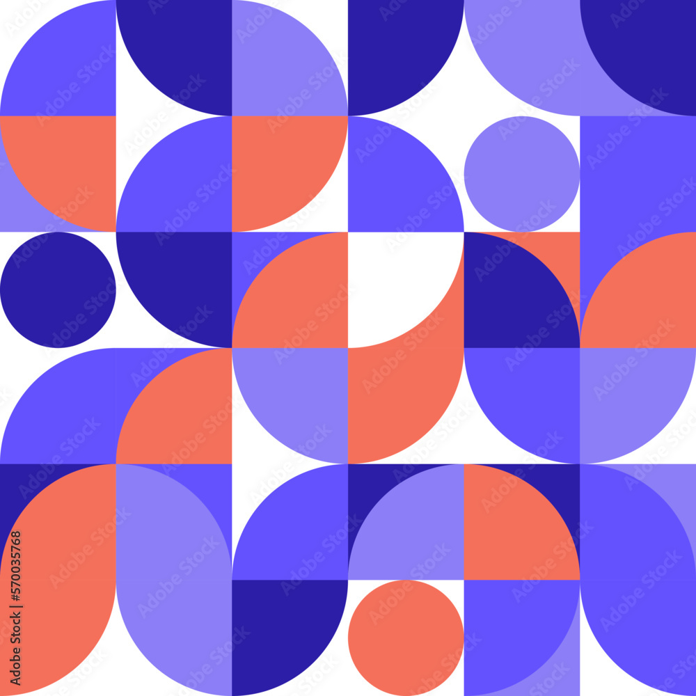 Abstract geometric pattern design in retro style Vector illustration ...