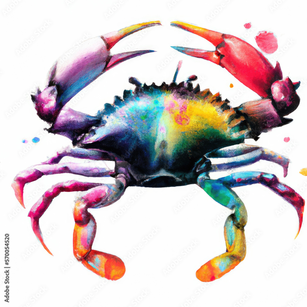 Rainbow Land Crab Striking Colors