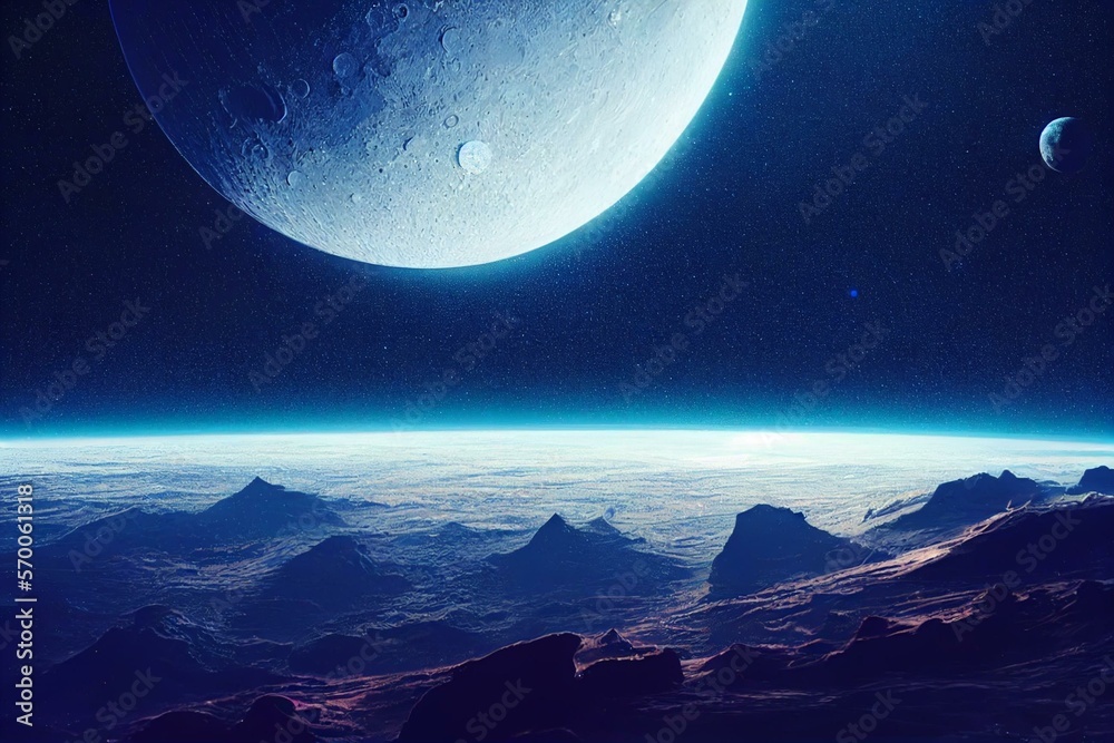 Astronaut, moon, and galaxy background, moon landscape, space wallpaper ...