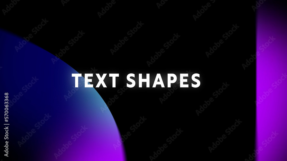 Text Shape Titles Stock Template | Adobe Stock