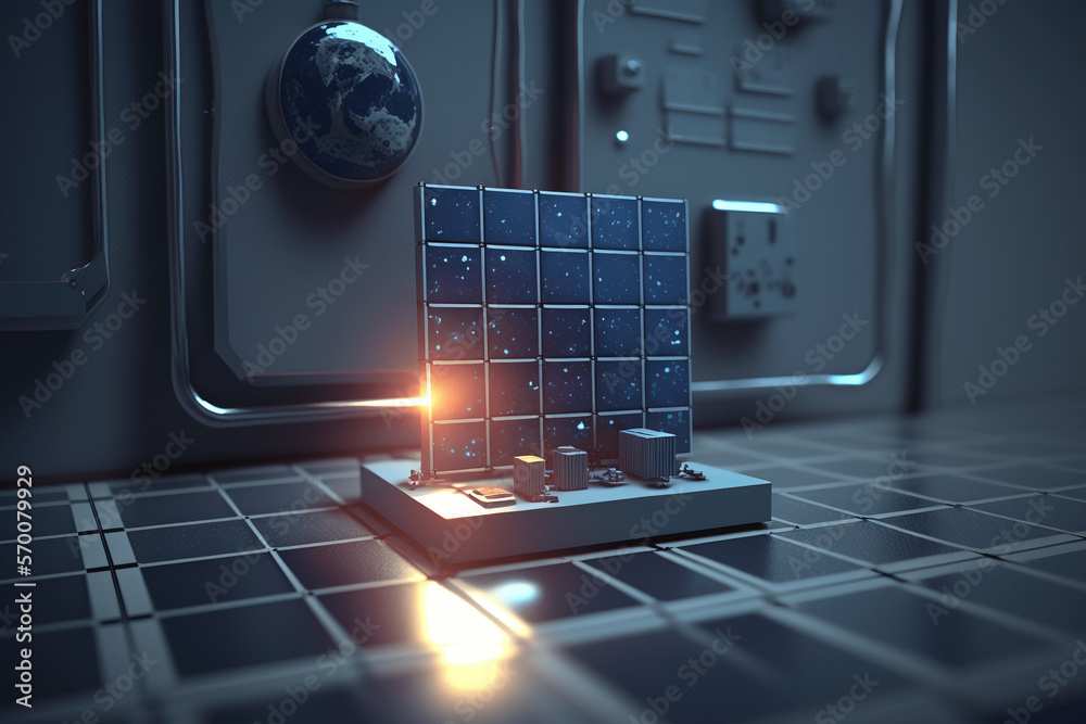 Solar Power Concept, A Vision for the Future, Solar Cell Technology, AI ...