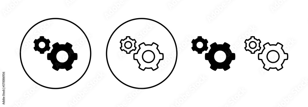 setting Icon vector for web and mobile app. Cog settings sign and ...