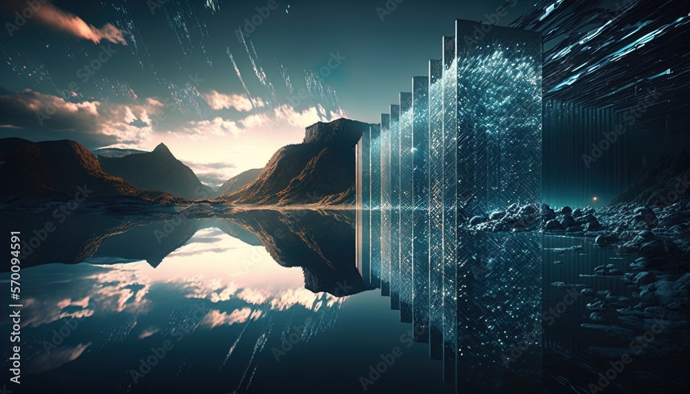 Data lake in big data on cloud premises created with generative ai ...