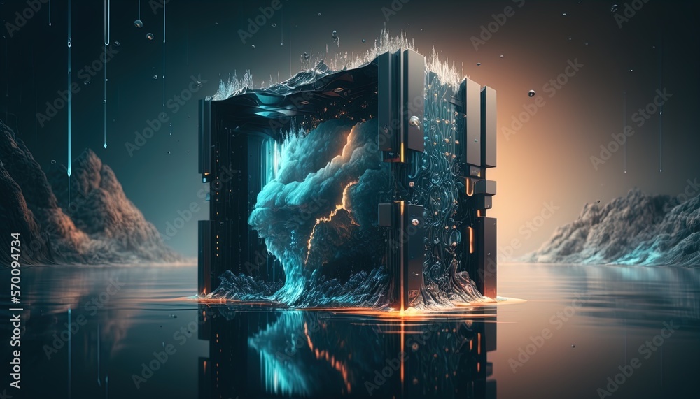 Data lake in big data on cloud premises created with generative ai ...