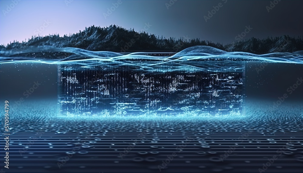 Data lake in big data on cloud premises created with generative ai ...