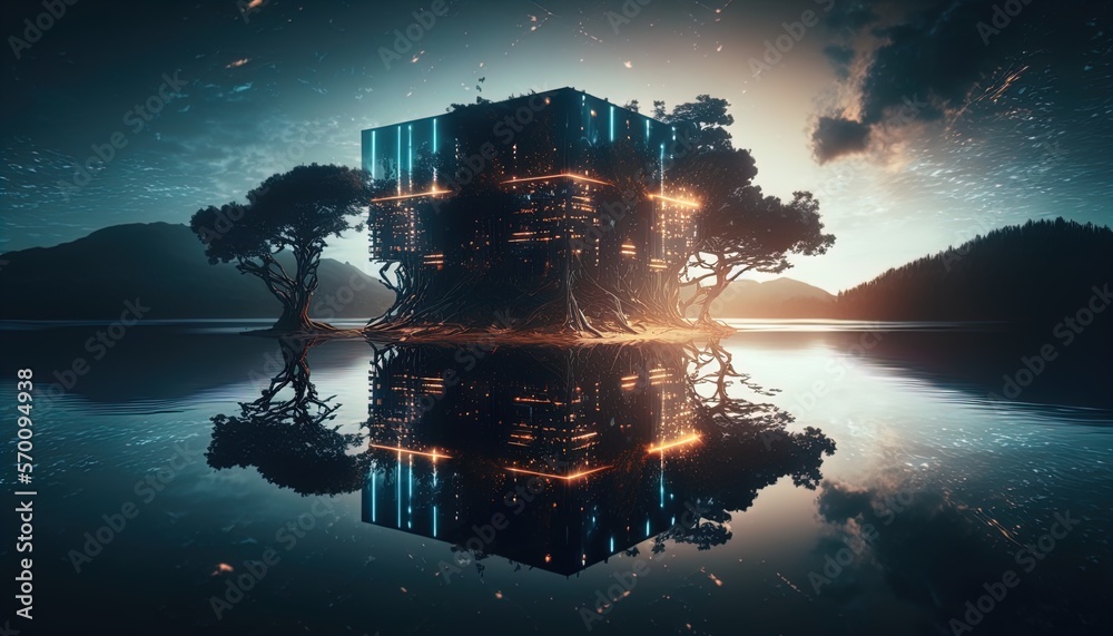 Data lake in big data on cloud premises created with generative ai ...