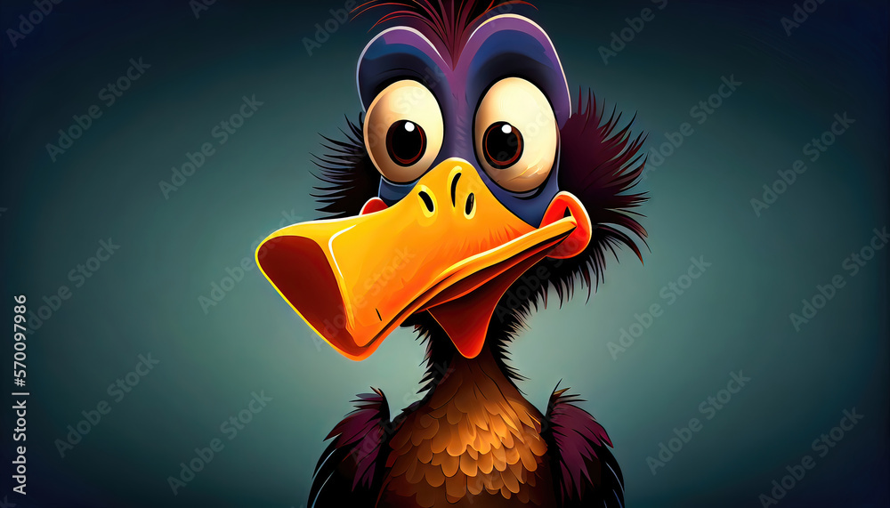 Dopey and goofy dodo bird, extinct bird with a modern look recreated by ...