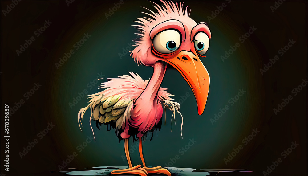 Dopey and goofy dodo bird, extinct bird with a modern look recreated by ...