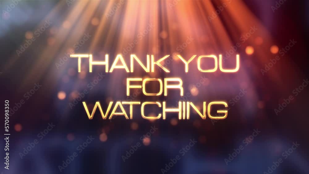 Thank you for watching 4K 3D creative design cinematic title trailer ...