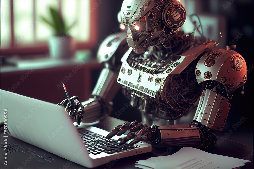 AI writer - generative AI text apps are becoming more popular. Robots ...