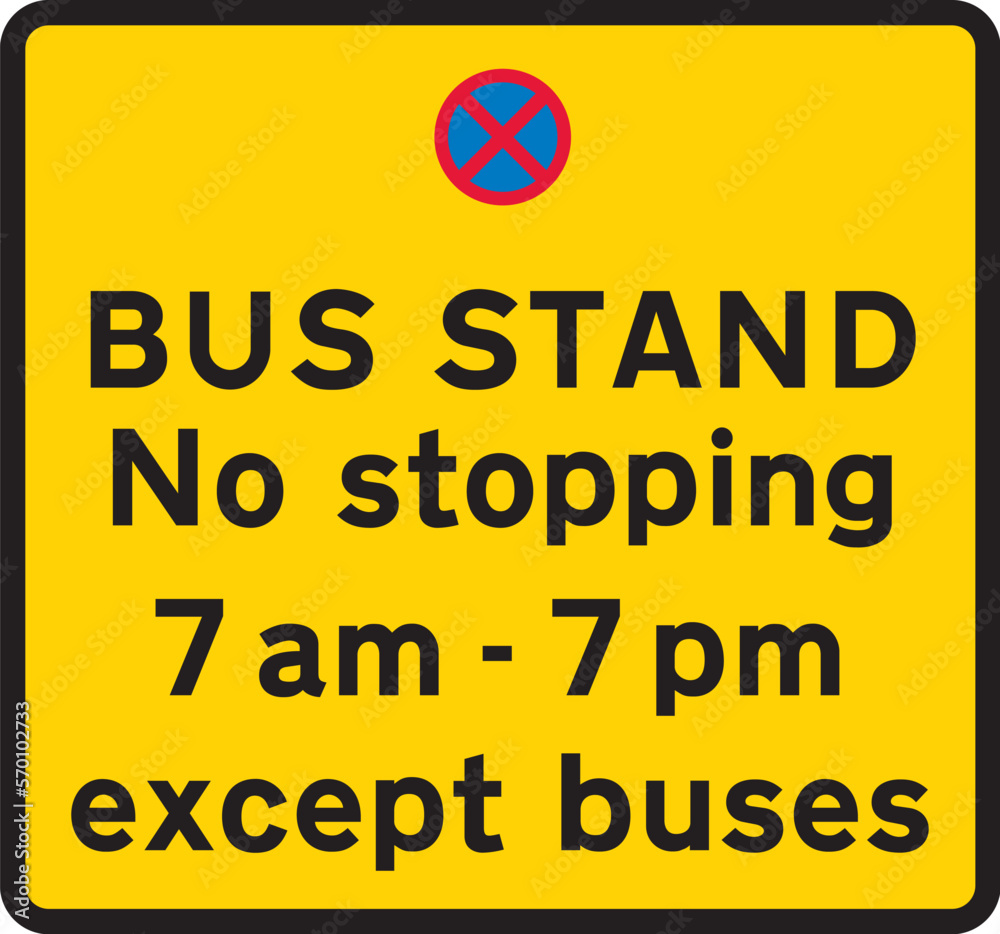Bus and cycle signs REF2023001 – Road traffic sign images for ...