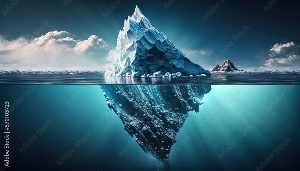 iceberg model in polar regions which shows a big hidden potential ...