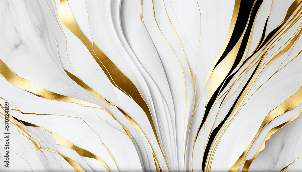 Exploring the Majestic Beauty of White and Gold Textures Stock ...