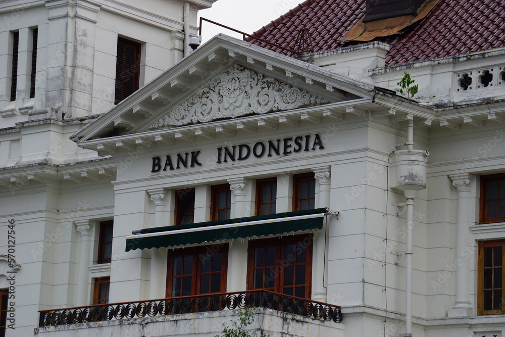 Bank Indonesia heritage building in Malioboro, Yogyakarta. Bank ...