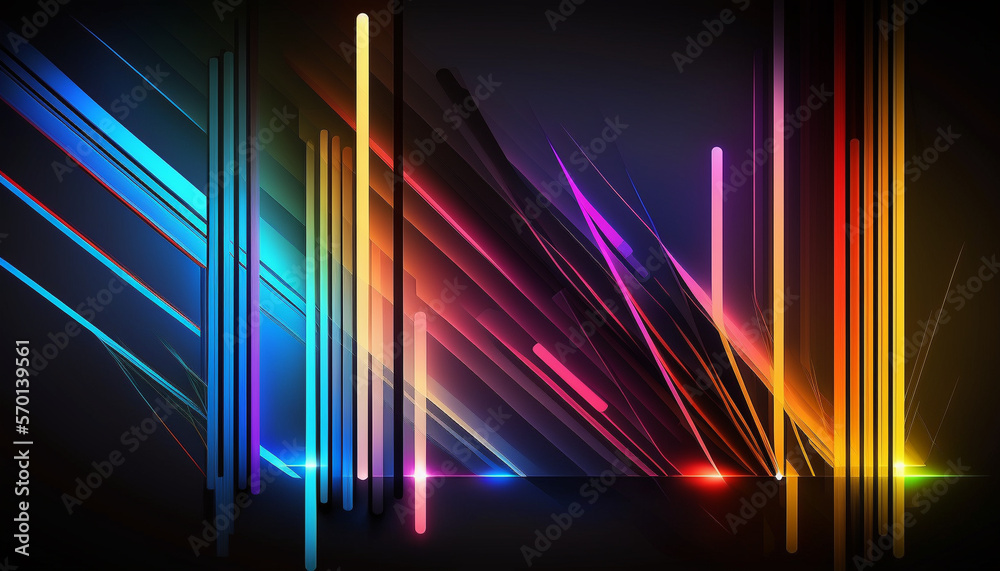 Atmospheric Abstract Neon Background and Wallpaper. Dark Background and ...