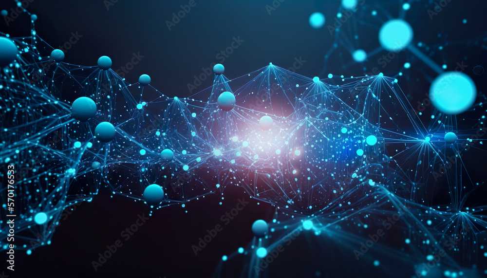 Cell dna or atom micro molecular with science and medicine concepts ...