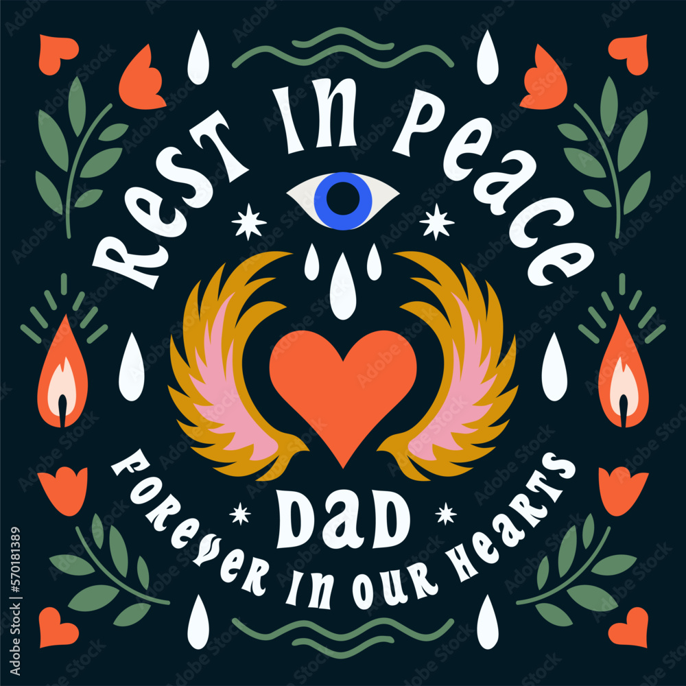 Rest in peace, memorial cards with floral borders, in loving memory and ...