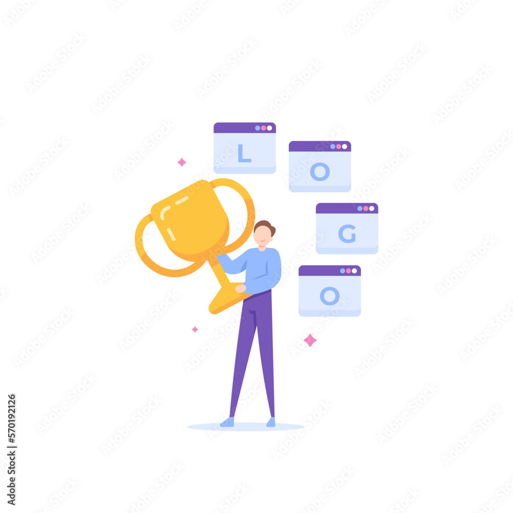 Vetor de logo creation contests and competitions. logo making ...