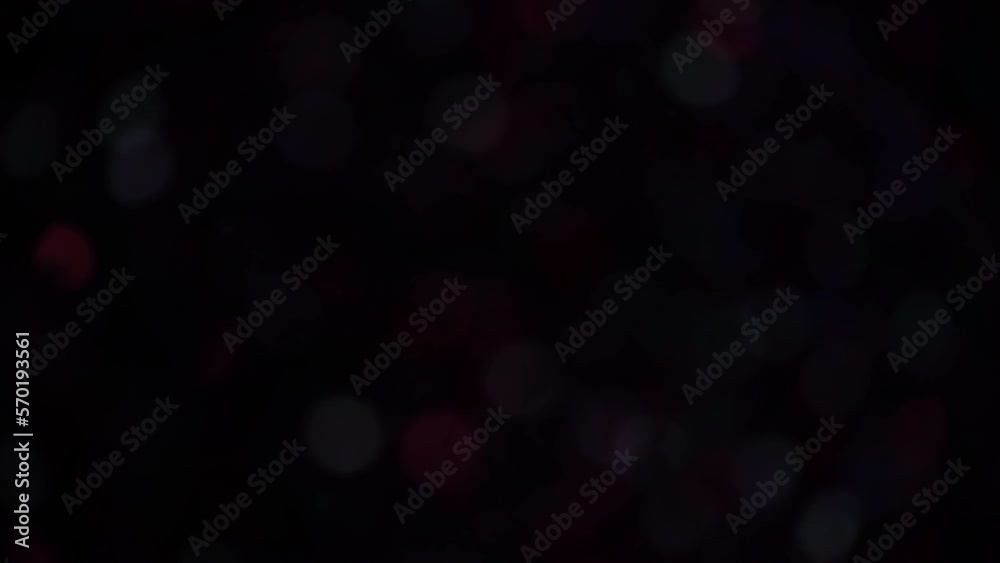 Transitions and fading of glowing blurred circles of light. Multicolor ...