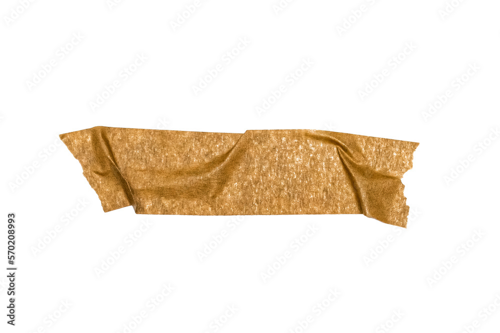 Adhesive tape isolated on transparent background, ripped masking ...