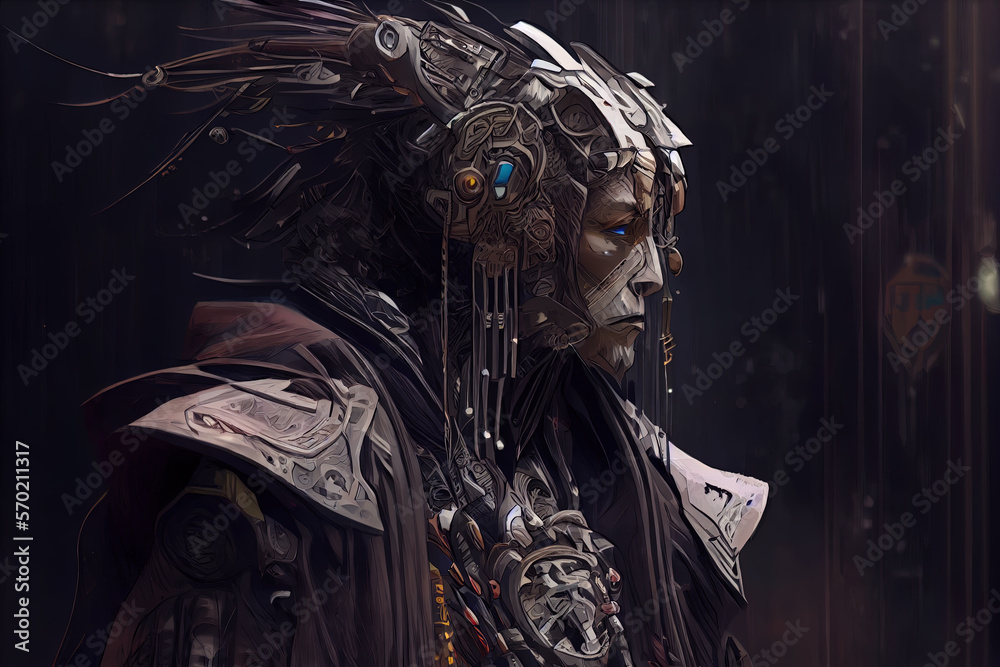 fictional character, ai generated, close up, portrait of a steam punk ...