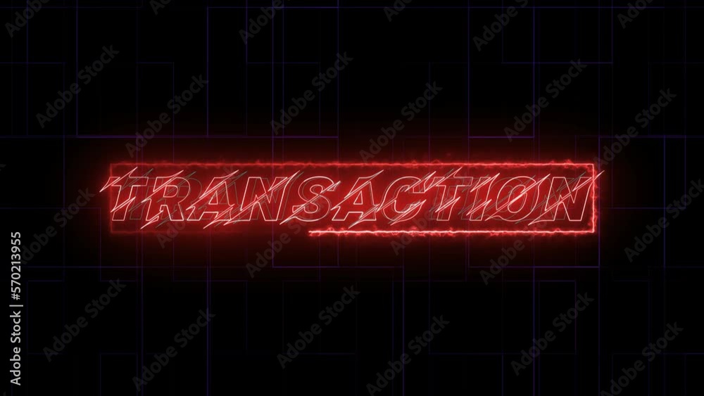 Transaction text animation ,bright frame text background . Stock ビデオ ...