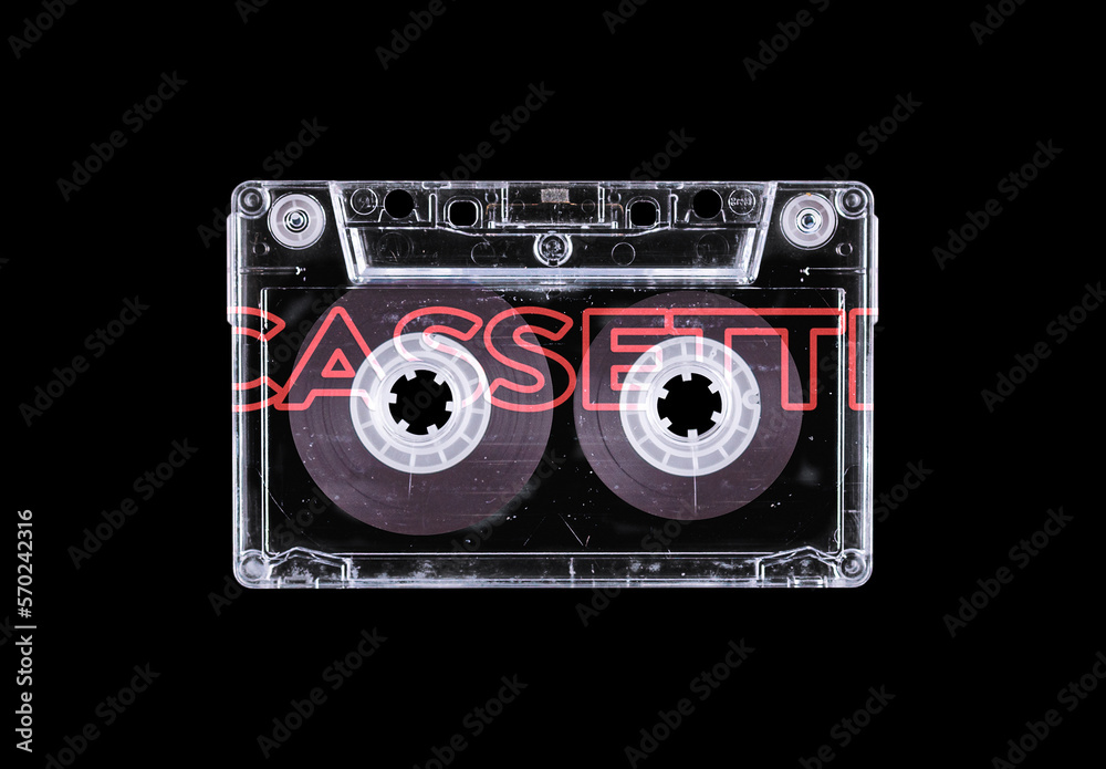 Cassette Tape Compact Case Audio Record Mockup Template Stock Template ...