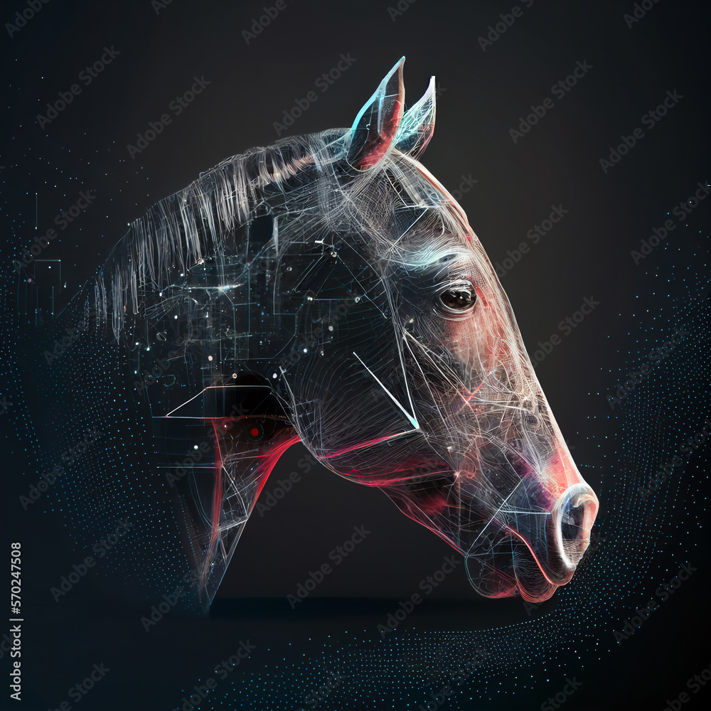 Neural network of a horse with big data and artificial intelligence ...
