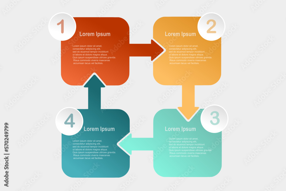 For business data visualization. Process chart. Abstract elements of ...