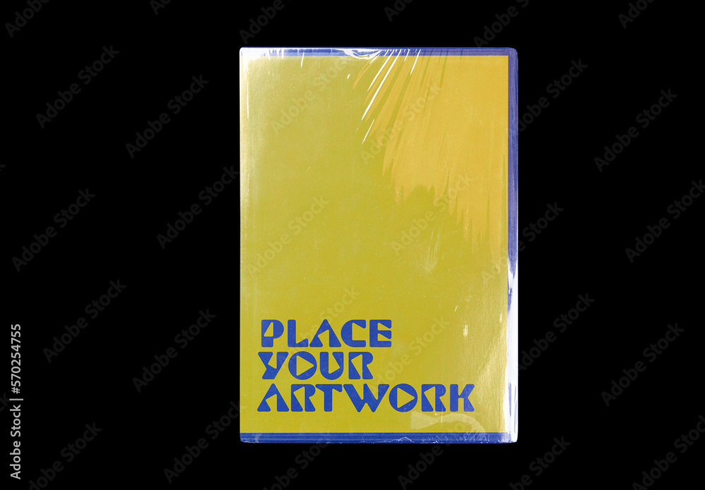 Console Game Disc DVD Cover Case Mockup Template Stock Template | Adobe ...