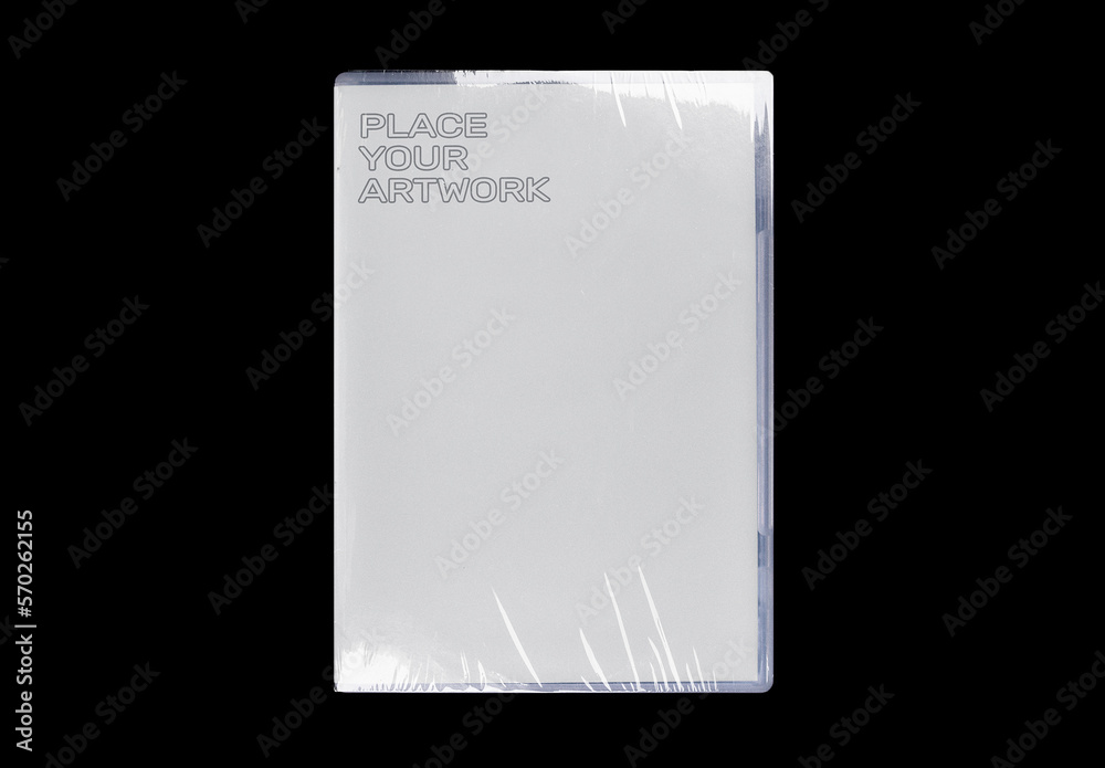Console Game Disc DVD Cover Case Mockup Template Stock Template | Adobe ...