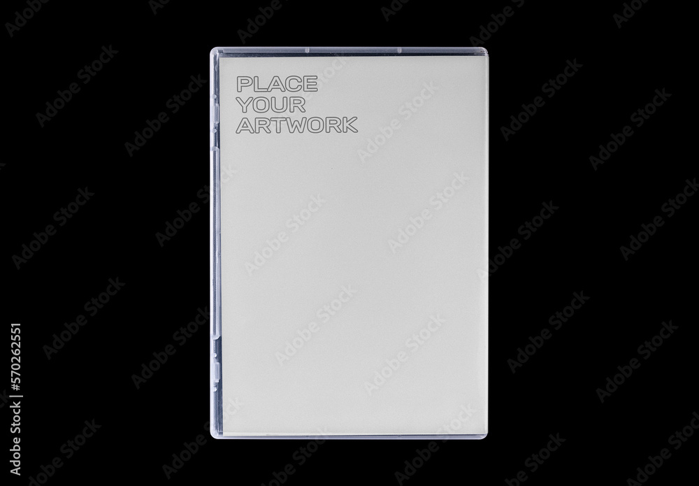 Console Game Disc DVD Cover Case Mockup Template Stock Template | Adobe ...