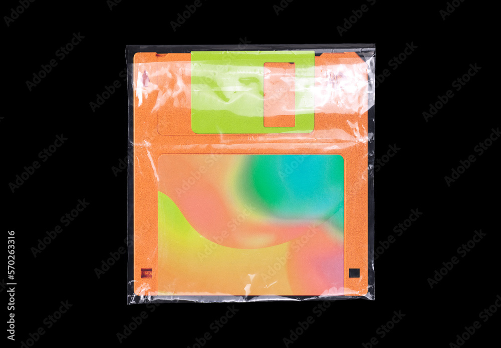 Floppy 3.5 inches Diskette Disk Case Mockup Template Stock Template ...