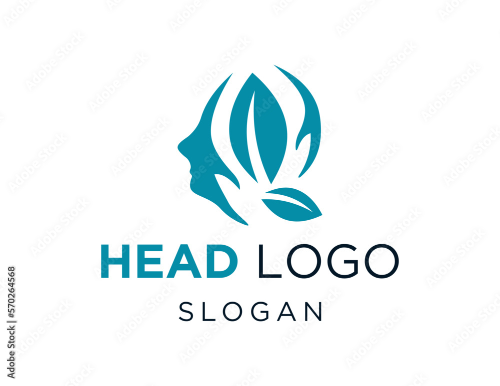 Logo about Head on white background. The logo was created using the ...
