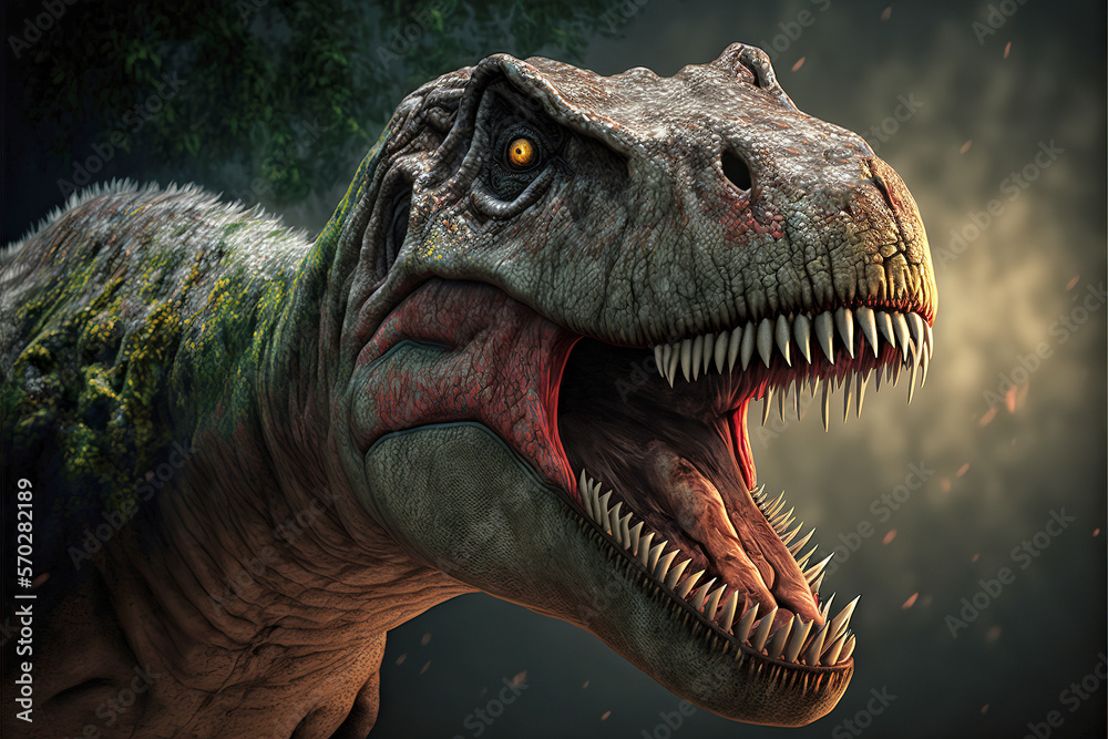 Tyrannosaurus Rex also known as T Rex - AI Generative Stock ...