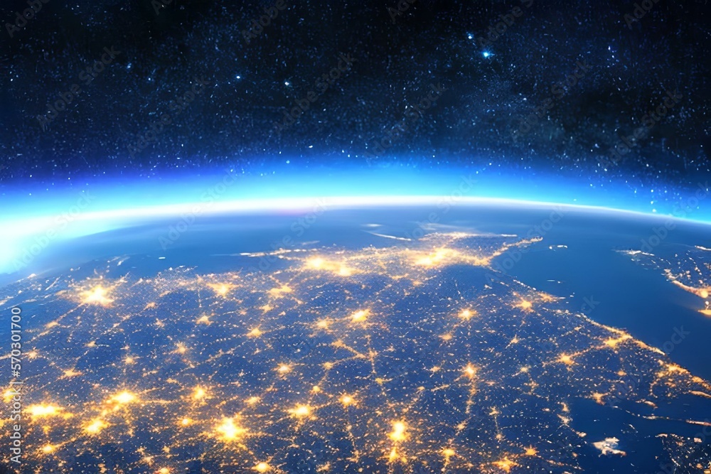 earth in space, earth view from space, Planet earth from space at night ...